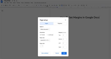 How To Change Margins In Google Docs