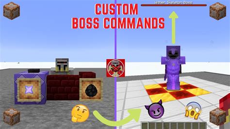 Command Block Tutorial 113 Custom Boss Commands In Minecraft 1 17 Youtube