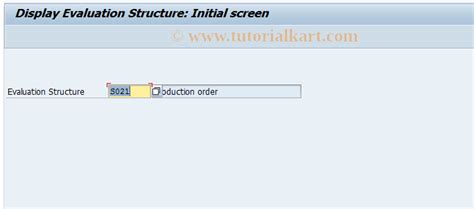 MCR SAP Tcode SFIS Display Evaluation Structure MCR SAP Tcode SFIS Display Evaluation Structure