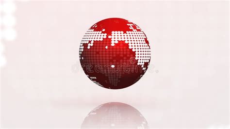 Rotating Globe Map Animation With Green And Blue Cyber Hacker Globe