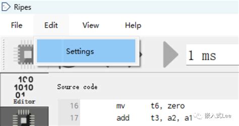 Risc V使用ripes进行可视化仿真调试 电子发烧友网