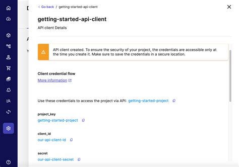 Get Your API Client Getting Started Commercetools Composable Commerce