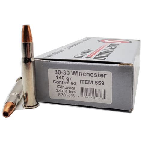 30 30 Underwood 140 Grain Controlled Chaos 20 Rounds Velocity