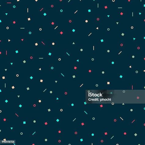 추상 간단한 기하학적 인 삼각형 사각형 원형 어두운 배경에 화려한 0명에 대한 스톡 벡터 아트 및 기타 이미지 0명 가리기 개념 Istock