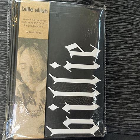 Billie Eilish Notebook New Lash Music 2021 Rare Depop