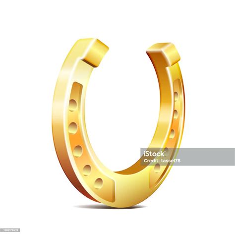 황금 말굽 행운의 세인트 패트릭 데이 상징 행운의 표지판 말굽에 대한 스톡 벡터 아트 및 기타 이미지 말굽 금 금속 금색 Istock