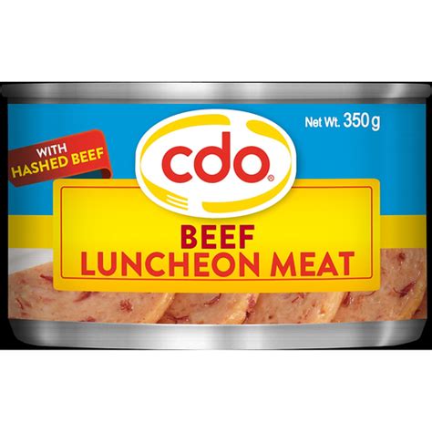 Cdo Beef Luncheon Meat 350g Canned Meat Walter Mart