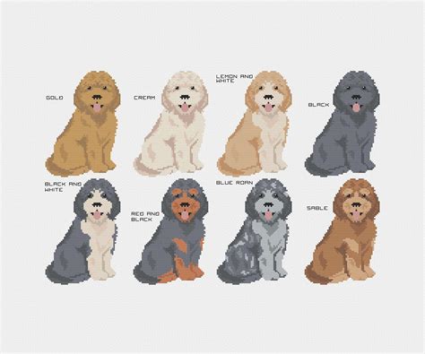 Cockapoo Cavapoo Cross Stitch Pattern Personalise Your Dog