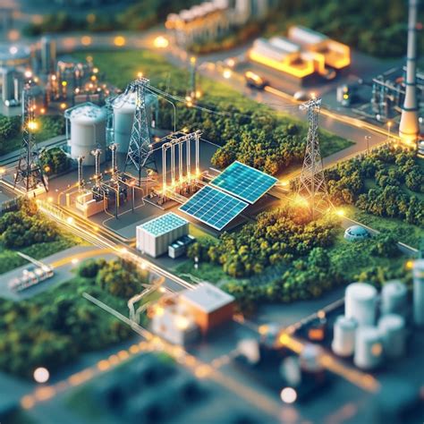 Premium Photo Visual Of A Smart Grid Integrating Various Renewable
