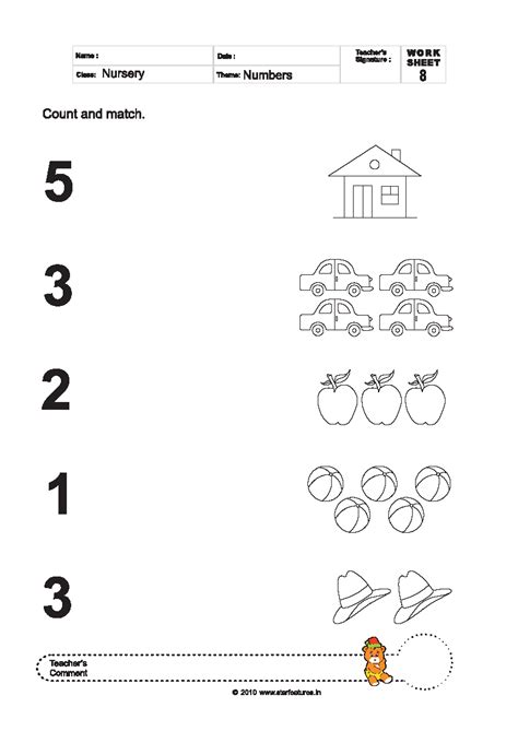 Free Pre Primary Worksheets