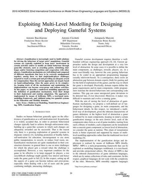 Pdf Exploiting Multi Level Modelling For Fbk Magazine Dokumen