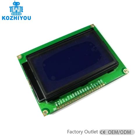Blue Screen Lcd12864 Display With Backlight 5v For Arduino China Lcd12864 And Display For Arduino