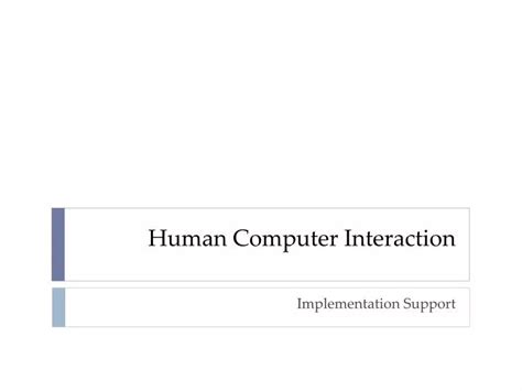 PPT Human Computer Interaction PowerPoint Presentation Free Download ID