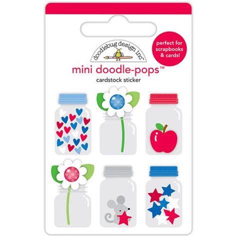 Doodlebug Design Yankee Doodle Teensy Treasures Mini Doodle Pops 3
