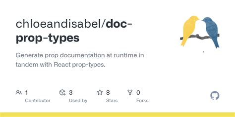 github chloeandisabel doc prop types generate prop documentation at runtime in tandem with
