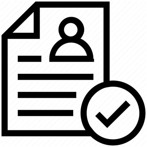 Approved Check Mark Checked Document File Paper User Icon Download On Iconfinder