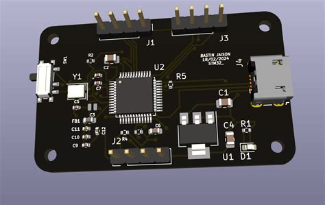 Bastin Jaison On Linkedin Pcbdesign Kicad Stm32 Electronics Developmentboard Embeddedsystems