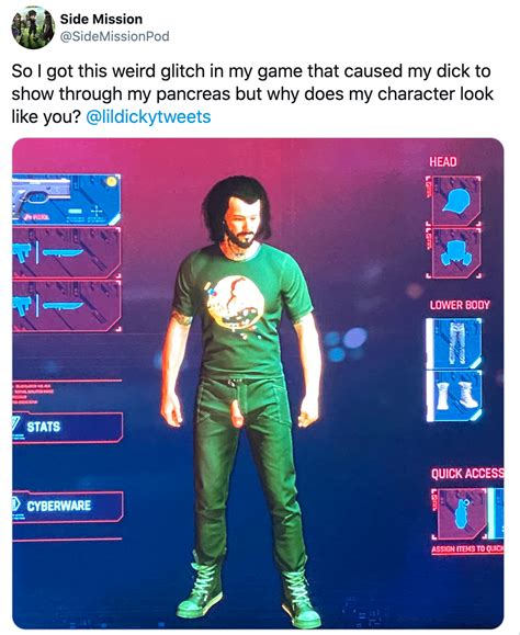 Hilarious Cyberpunk 2077 Bug Leaves Genitals Hanging Out In The Breeze Ebaums World