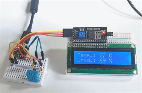 Digispark Com Dht11 E Display Lcd 16×2 I2c Arduino E Cia Artofit