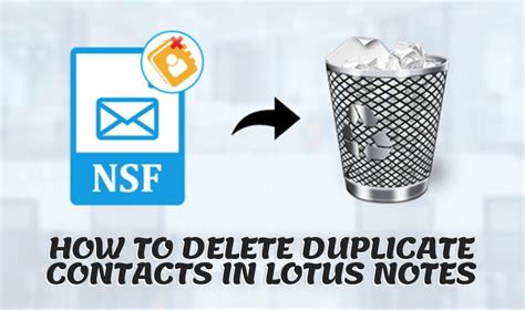How To Delete Duplicate Contacts In Lotus Notes Step By Step Tutorial