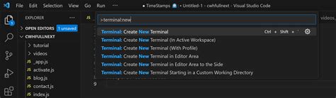 如何在 Vs Code 中快速打开终端？5种方法轻松掌握 W3cschool笔记