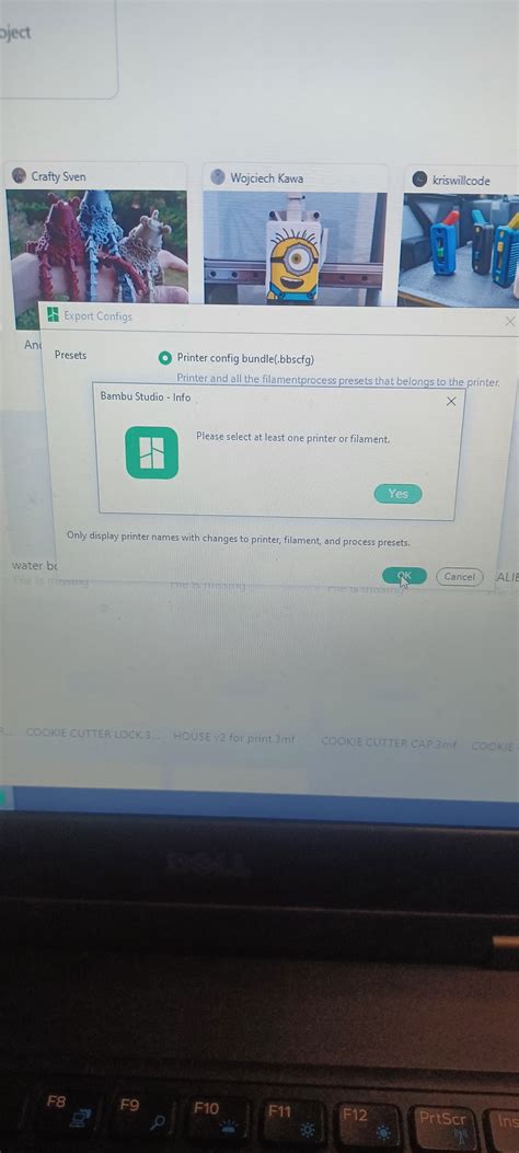Export Configs Not Working Bambu Lab P Series Bambu Lab Community Forum