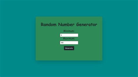 Random Number Generator