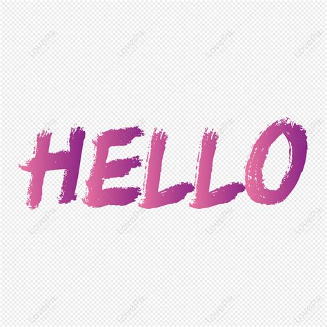 Hello Pink Gradient Art Word Download Hello Gradient Art Word Download Stroke Art Word