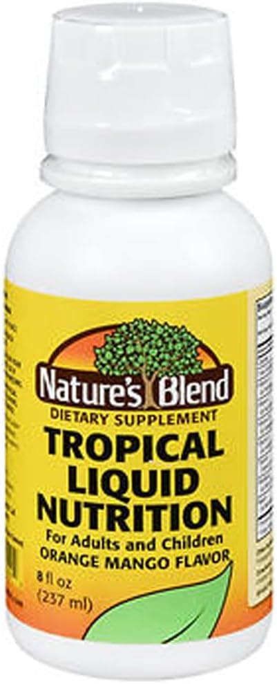 Natures Blend Tropical Liquid Nutrition Multivitamin Formula 227 G