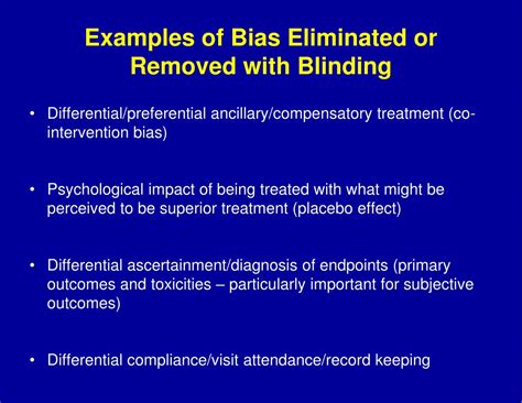 PPT Blinding Or Masking Of Treatments And Other Aspects Of The Trial PowerPoint Presentation