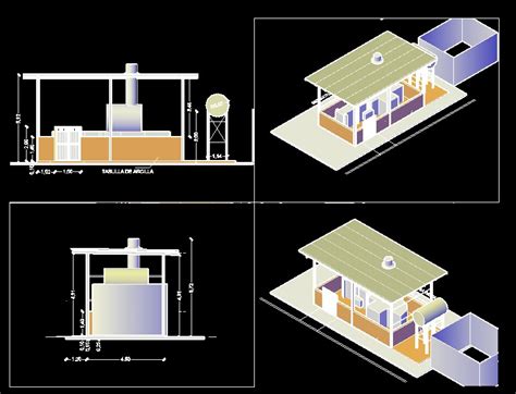 Incinerator 3d Dwg Detail For Autocad • Designs Cad