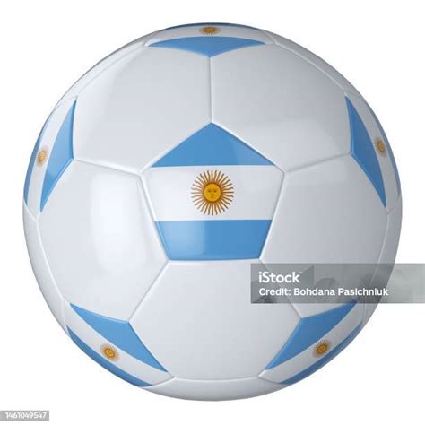 흰색 배경에 아르헨티나 국기가 있는 흰색 축구 공 격리 가죽 축구 공 패치가있는 클래식 볼 국가의 국기입니다 3d 그림입니다 0명에 대한 스톡 사진 및 기타 이미지 Istock