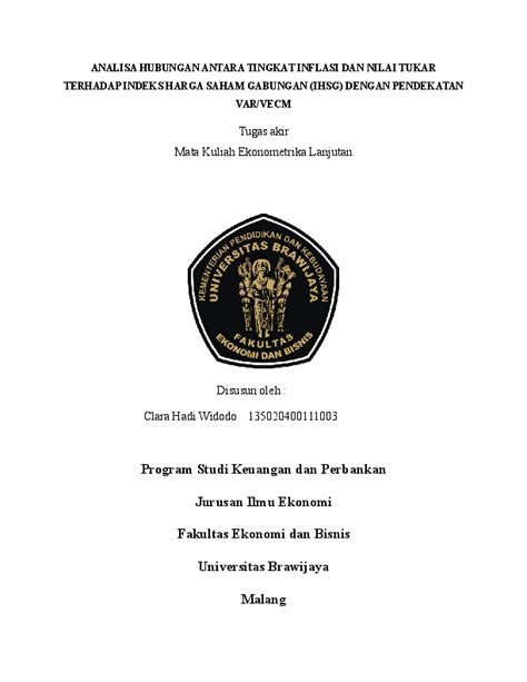 Doc Pendekatan Analisis Vector Auto Regression