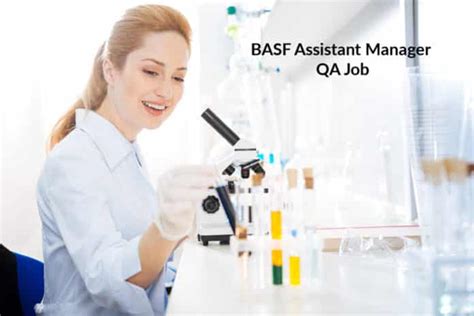 Basf Assistant Manager Qa Job Chemistry Candidates Apply