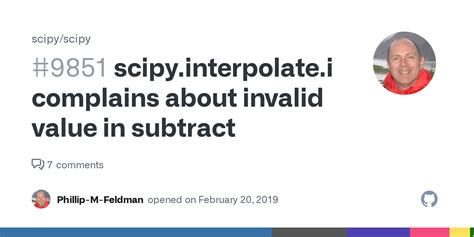 terp1d complains about invalid value in subtract