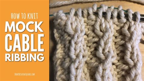 Knit Pattern For Mock Cable Stitch At Guillermo Odea Blog