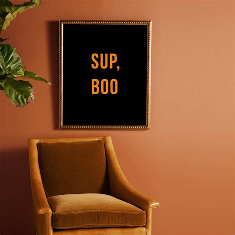 Sup Boo Print Boo Typography Poster Sup Sign Minimalist Wall Etsy Canada