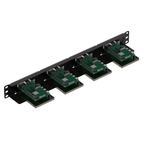 Uctronics 19 1u Raspberry Pi Rack Mount With Ssd Mounting Brackets Holds 4x Rpi The Pi Hut