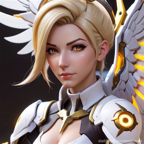 Overwatch S Mercy Character Stable Diffusion Online