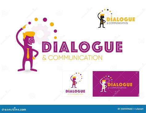 Logo Design Creative Business Dialogue And Communication Technology