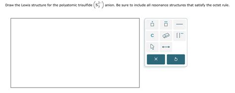 Solved Draw The Lewis Structure For The Polyatomic