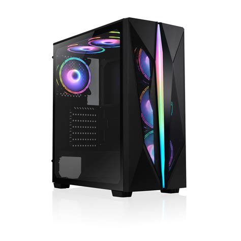 Pc Case Computer For Desktop Cabinet Rgb Gaming Case Glass Computer