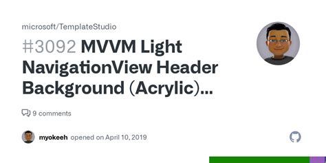 MVVM Light NavigationView Header Background Acrylic Does Not Change