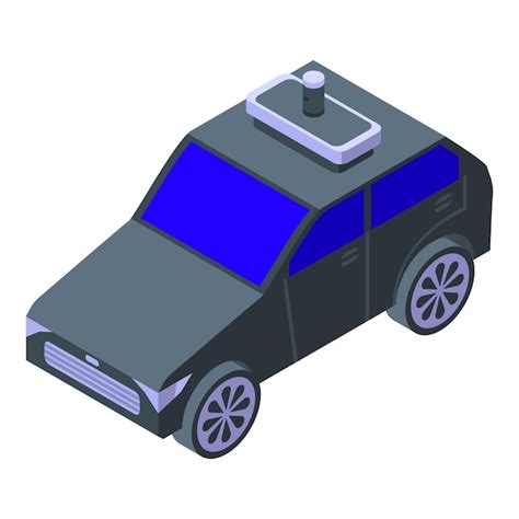 Premium Vector Driverless Car Icon Isometric Vector Traffic Drive Smart Sensor
