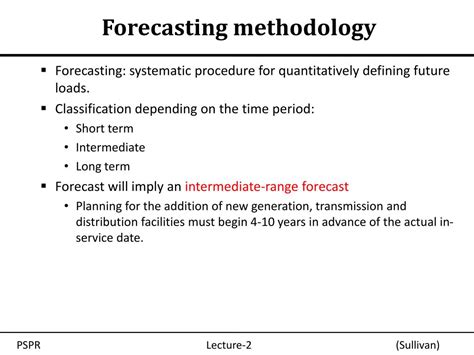 Ppt Power System Planning And Reliability Module 1 Load Forecasting