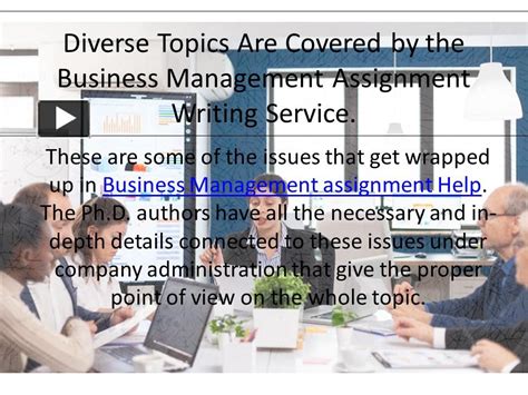Ppt Business Management Assignment Help Powerpoint Presentation Free To Download Id