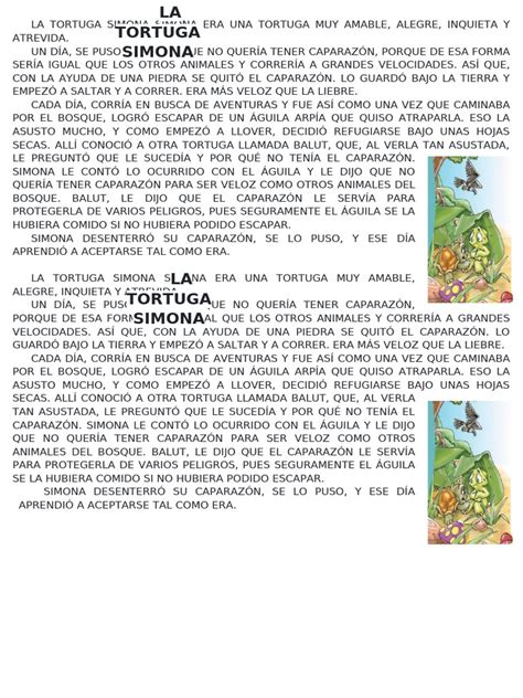 La Tortuga Simona Y Su Caparazón Pdf