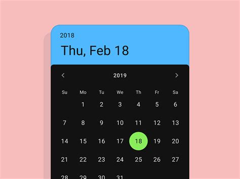 calendar templates and date picker ui design by roman kamushken for setproduct on dribbble