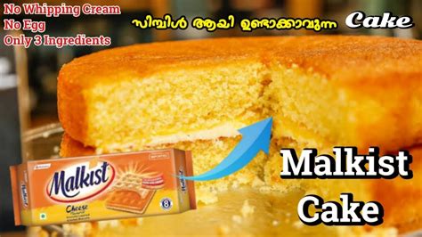 Malkist Biscuit Cake 🍰😋 Sreyas Yatheendran Youtube