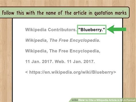 The Best Way To Cite A Wikipedia Article In MLA Format WikiHow